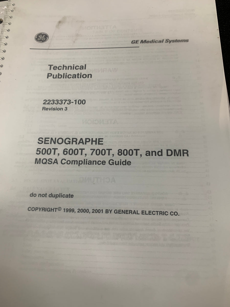 GE MEDICAL SYSTEMS – Puma Export, Inc.