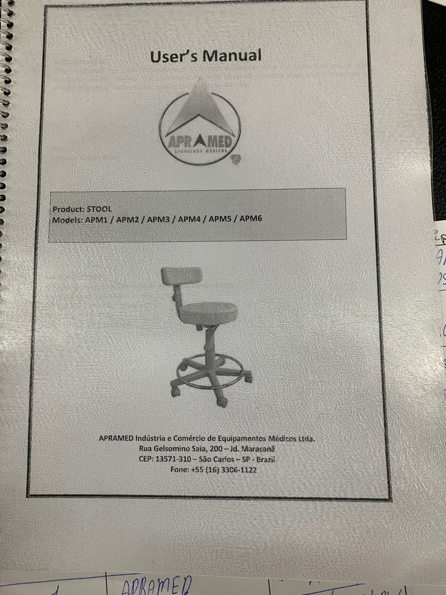 APRAMED STOOL USER MANUAL – Puma Export, Inc.
