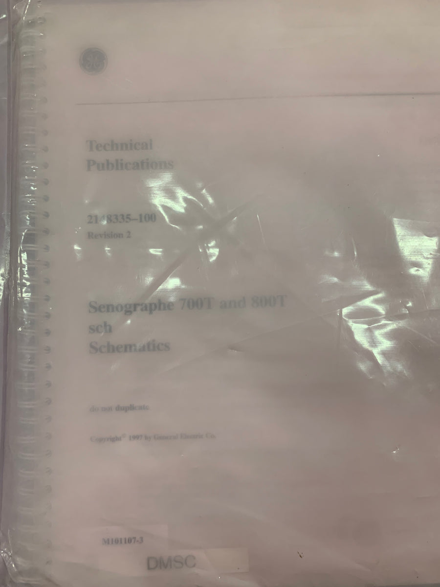 GE SENOGRAPHE 700T & 800T SCHEMATICS – Puma Export, Inc.