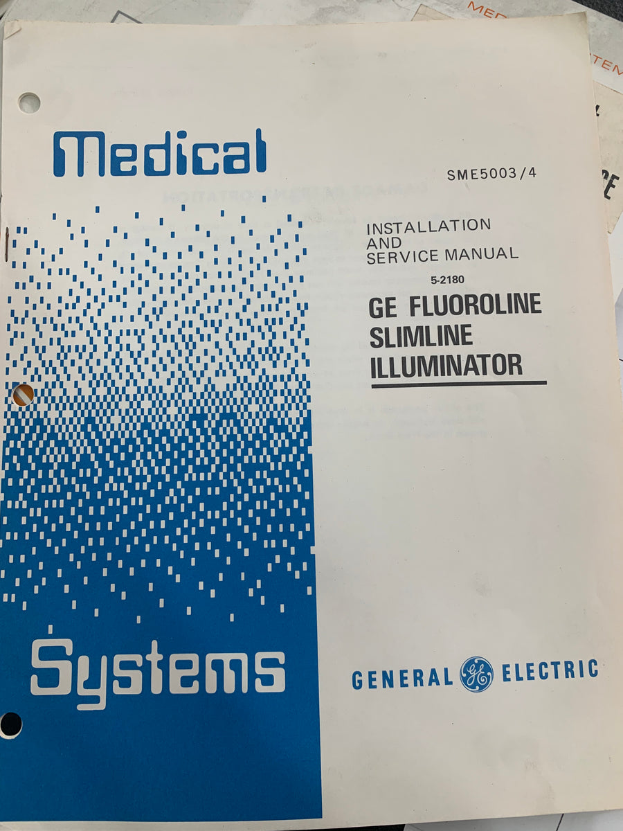 GE FLUOROLINE SLIMLINE ILLUMINATOR INSTALLATION & SERVICE MANUAL – Puma ...