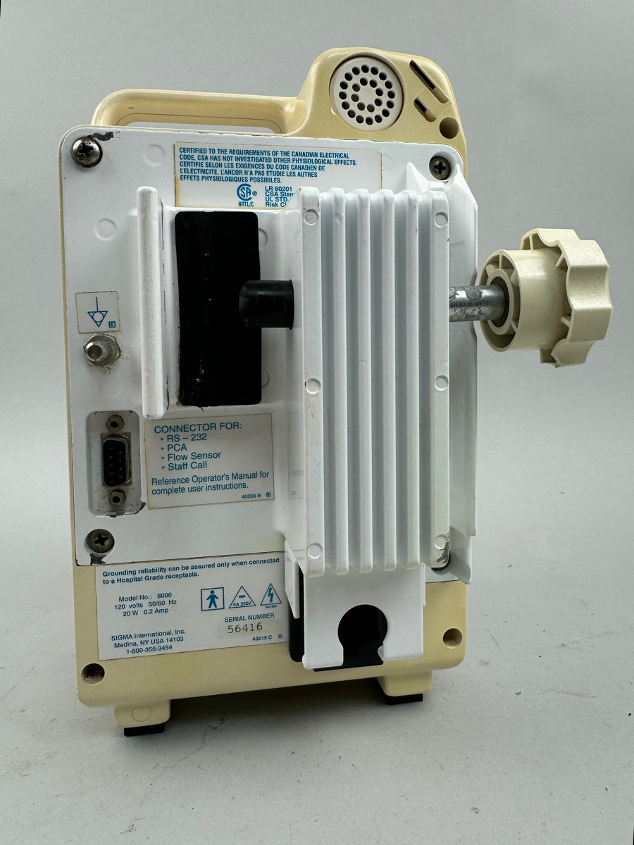 SIGMA 8000 IV Infusion Pump – Puma Export, Inc.
