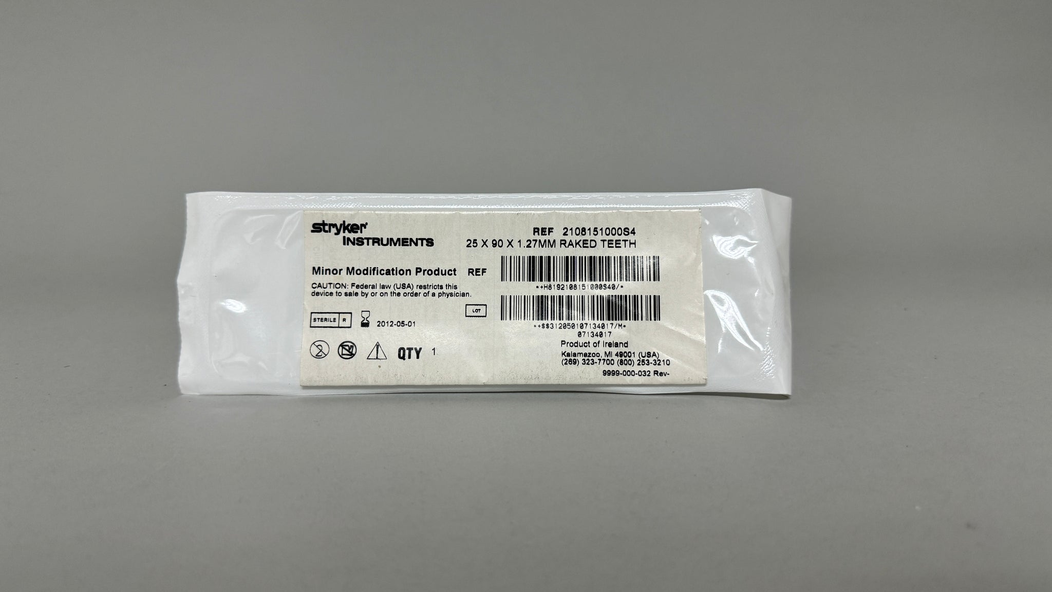 Stryker Minor Modification Product – Puma Export, Inc.