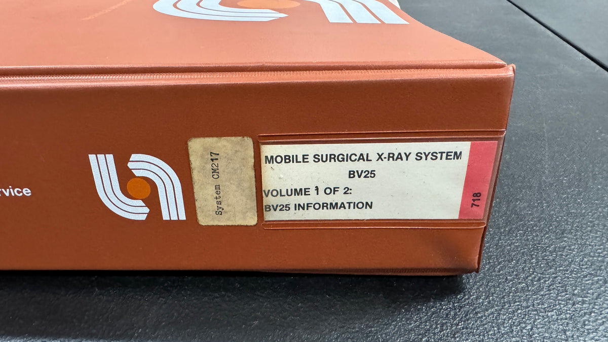 PHILIPS BV25 SERVICE MANUAL MOBILE SURGICAL X-RAY SYSTEM – Puma Export ...