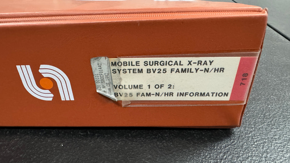 PHILIPS BV25 FAMILY-N/HR MOBILE SURGICAL X-RAY SYSTEM VOL 1 OF 2 – Puma ...