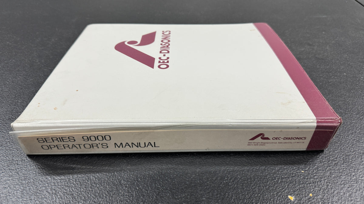 OEC-DIASONICS SERIES 9000 OPERATOR'S MANUAL – Puma Export, Inc.