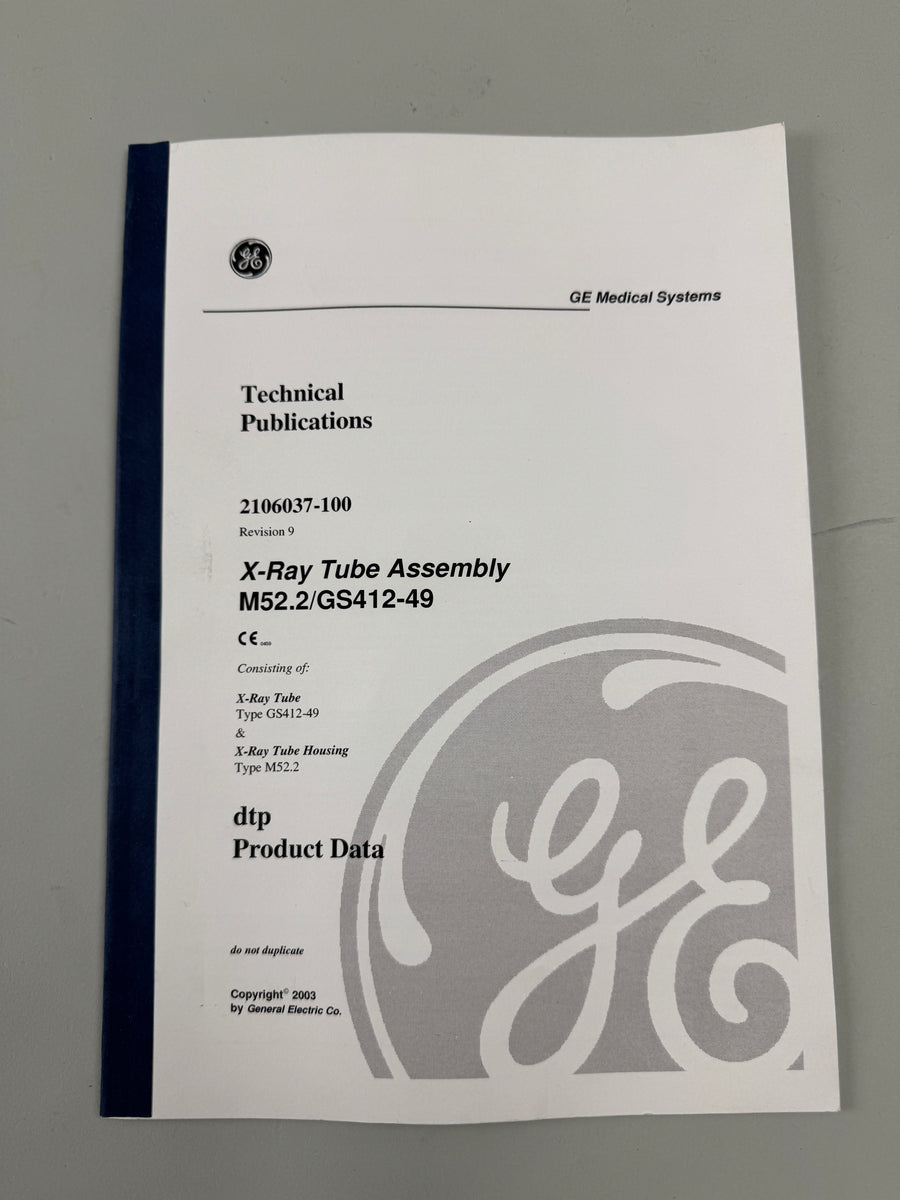 GE MEDICAL SYSTEM 2106037-100 REV.9 – Puma Export, Inc.