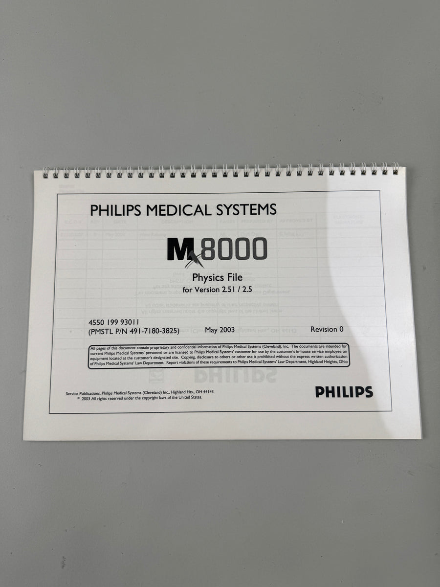 PHILIPS MEDICAL SYSTEMS P/N 491-7180-3825 – Puma Export, Inc.